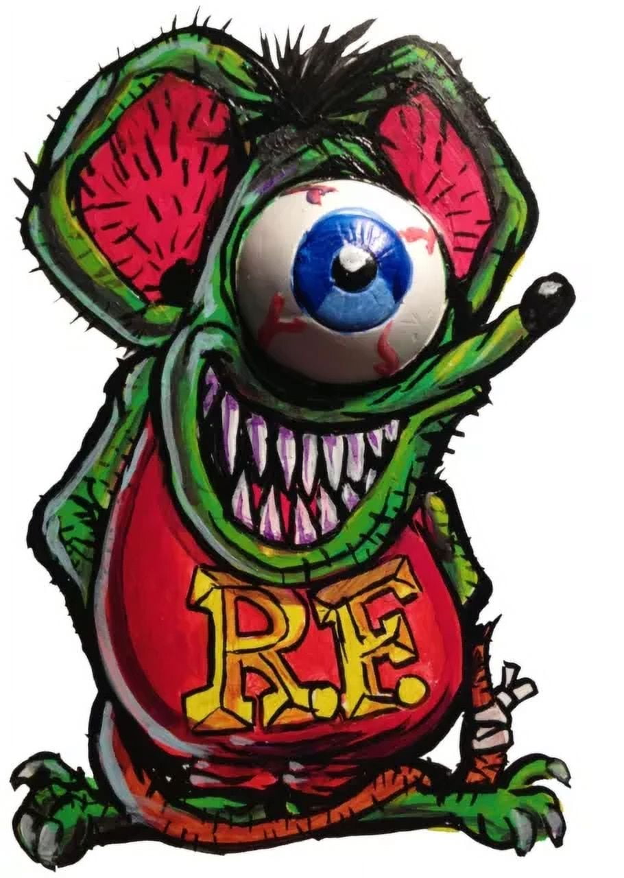 Kira Sticker With Rat Fink Cyclops S Decorative Laptop, Phone Stickers ...