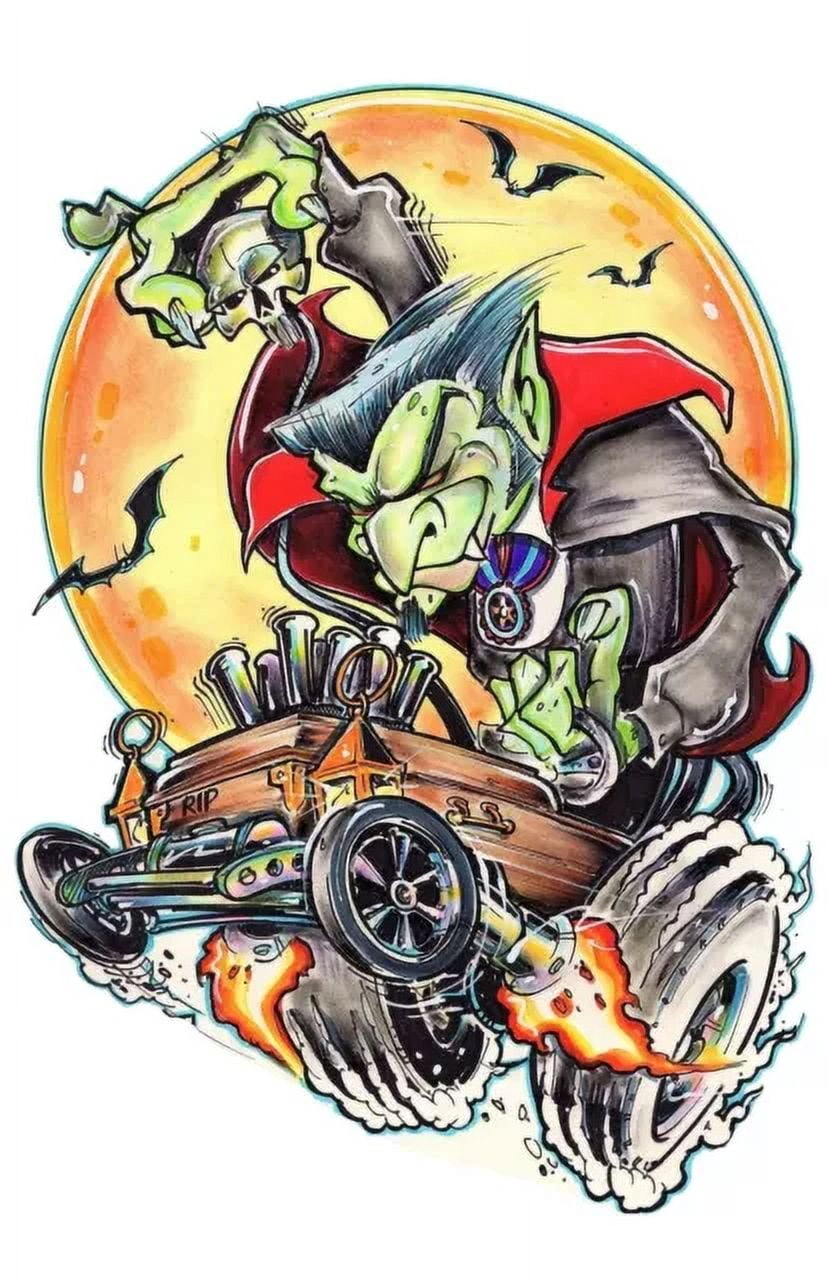 Kira Sticker With Rat Fink Dracula S Decorative Laptop, Phone Stickers ...