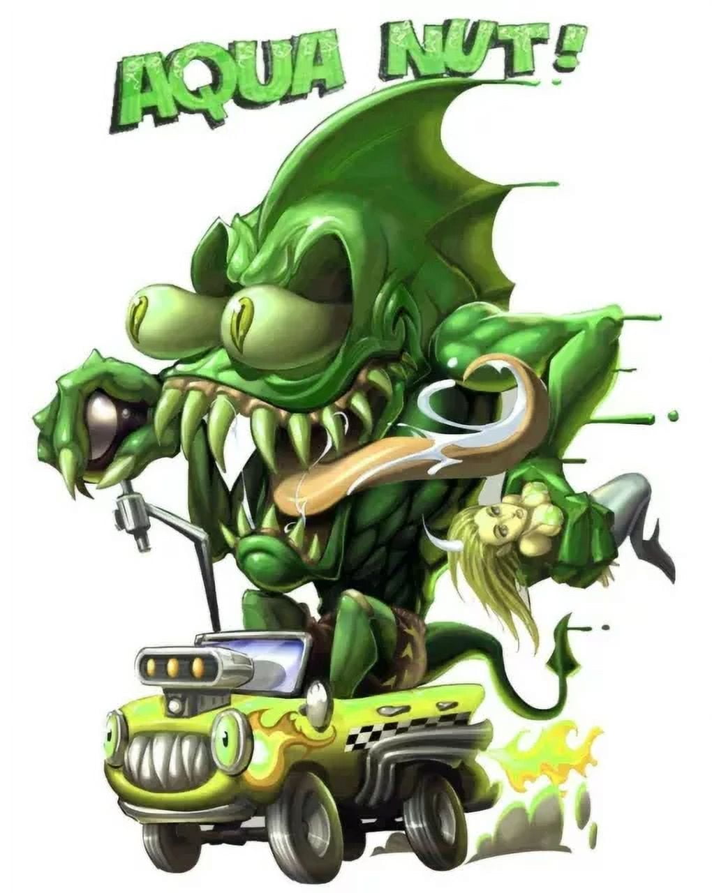 Kira Sticker With Rat Fink Fish Nut S Decorative Laptop, Phone Stickers ...