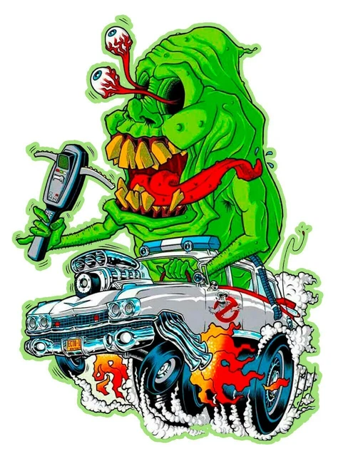 Kira Sticker With Rat Fink Ghost Buster S Decorative Laptop, Phone ...