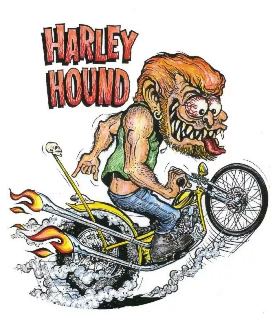 Kira Sticker With Rat Fink Harley Hound Decorative Laptop, Phone ...