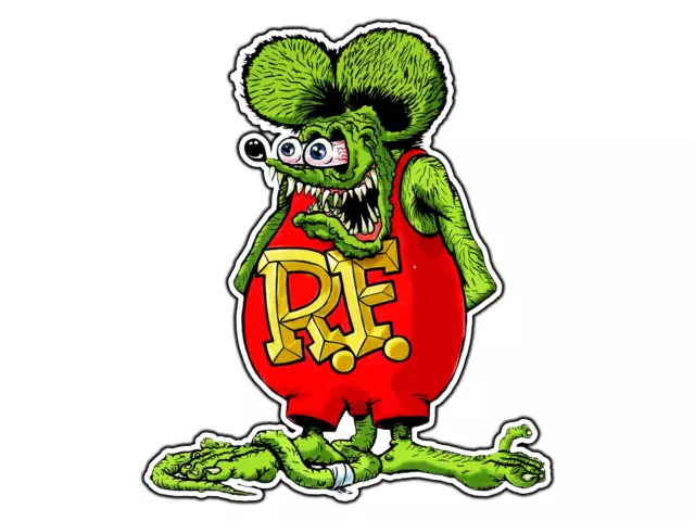 Kira Sticker With Rat Fink Hot Rod Antihero Decorative Laptop, Phone ...