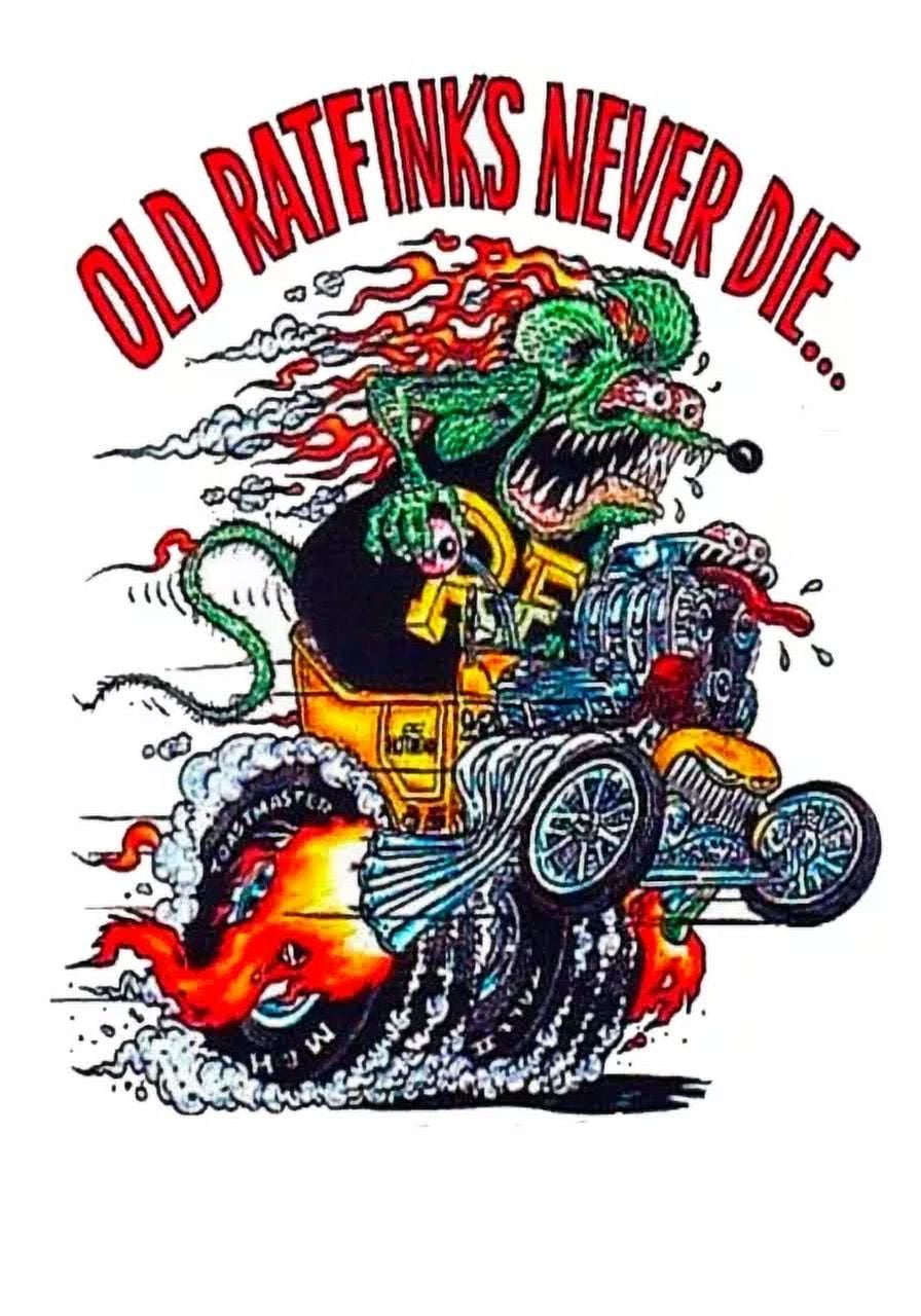 Kira Sticker With Rat Fink Never Die Decorative Laptop, Phone Stickers ...