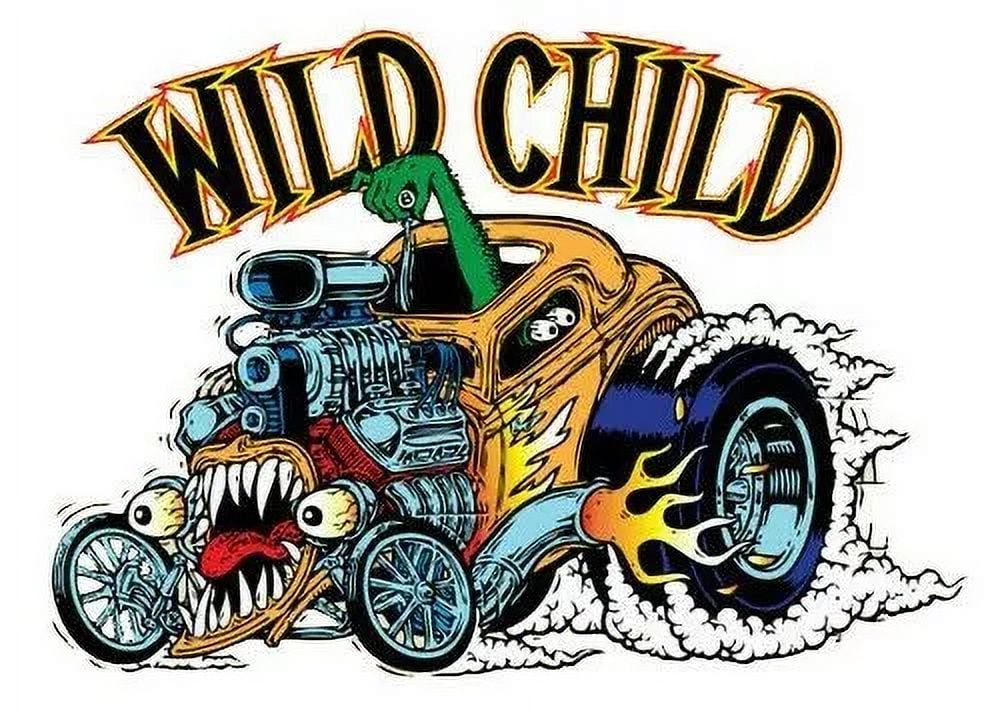 Kira Sticker With Rat Fink Wild Child S Decorative Laptop, Phone ...