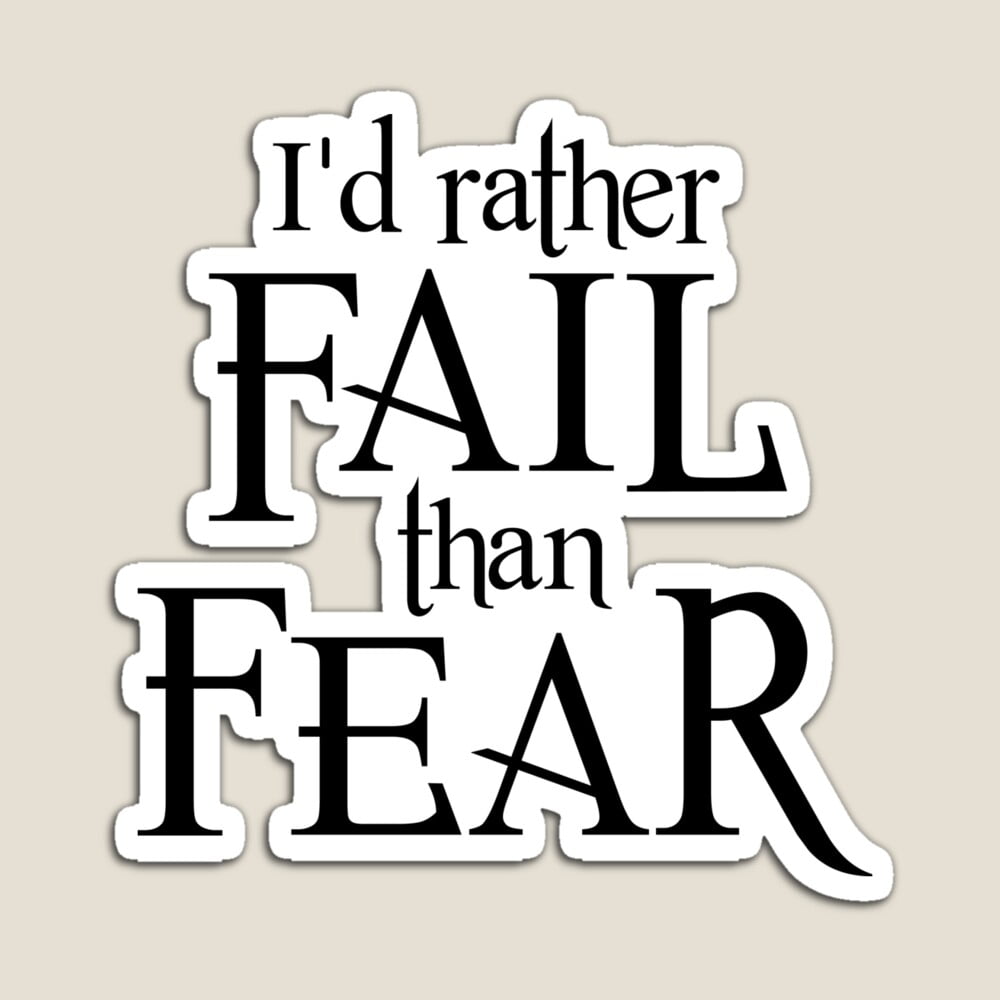 Kira Sticker With Rather Fail Than Fear Sticker Decorative Laptop ...
