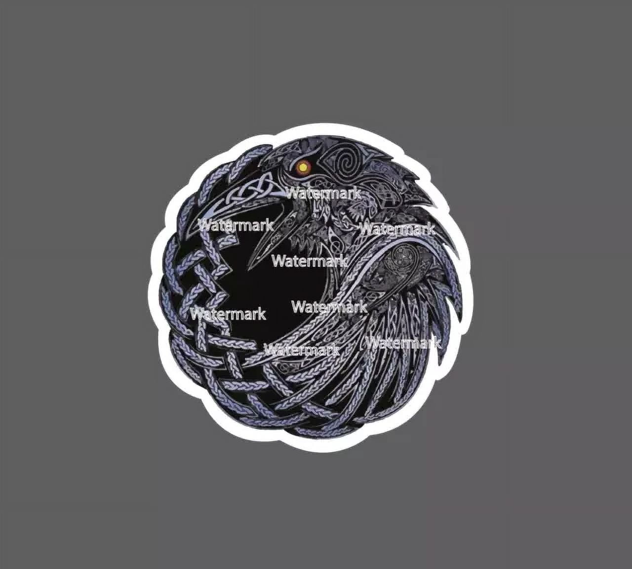 Kira Sticker With Raven Nordic Viking Decorative Laptop, Phone Stickers ...