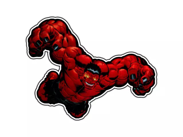 Kira Sticker With Red Hulk Comics Decorative Laptop, Phone Stickers ...