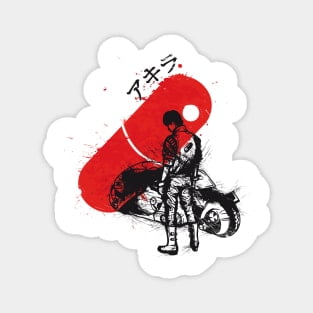 Kira Sticker With Red Sun Akira Decorative Laptop, Phone Stickers ...