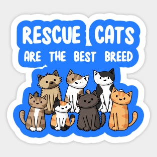 Kira Sticker With Rescue Cats Are The Best Breed Decorative Laptop ...