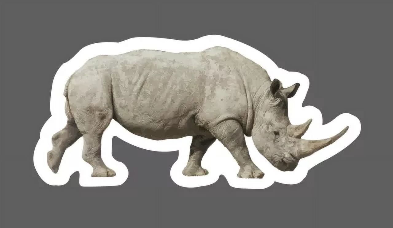 Kira Sticker With Rhino Realistic Waterproof Decorative Laptop, Phone ...