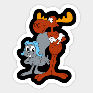 Kira Sticker With Rocky And Bullwinkle Decorative Laptop, Phone ...