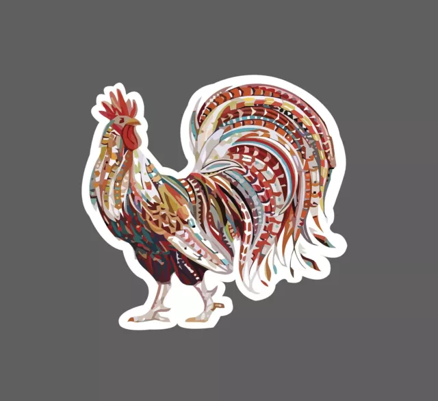 Kira Sticker With Rooster Colorful Decorative Laptop, Phone Stickers ...