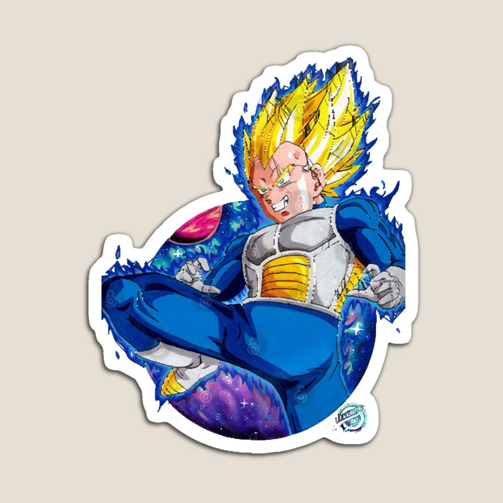 Kira Sticker With Saiyan Pride - Vegeta Decorative Laptop, Phone ...