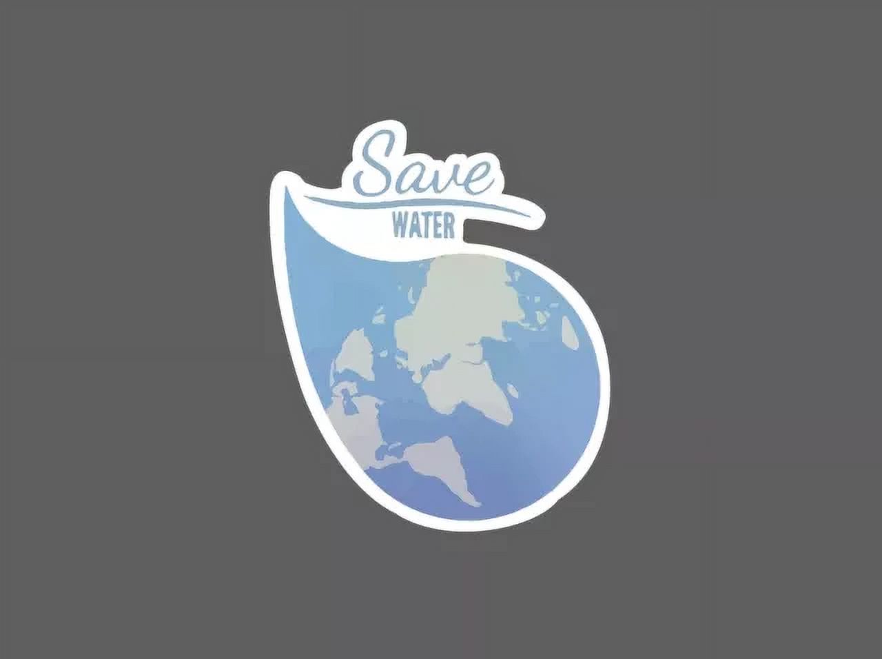 Kira Sticker With Save Water Earth Decorative Laptop, Phone Stickers ...