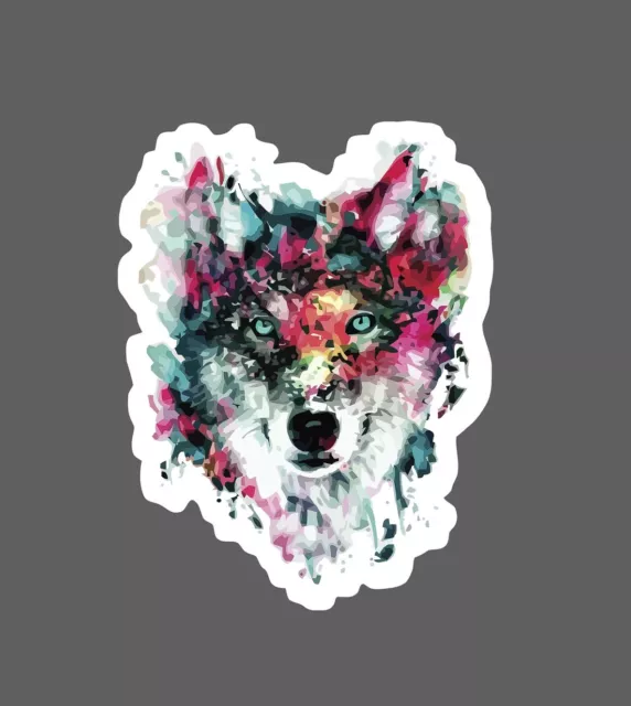 Kira Sticker With She Wolf Splatter Paint Waterproof Decorative Laptop ...