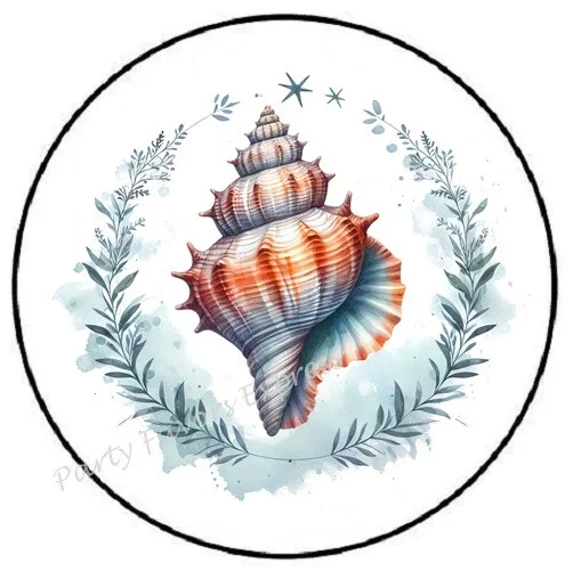 Kira Sticker With Shell Beach Seashells Decorative Laptop, Phone ...