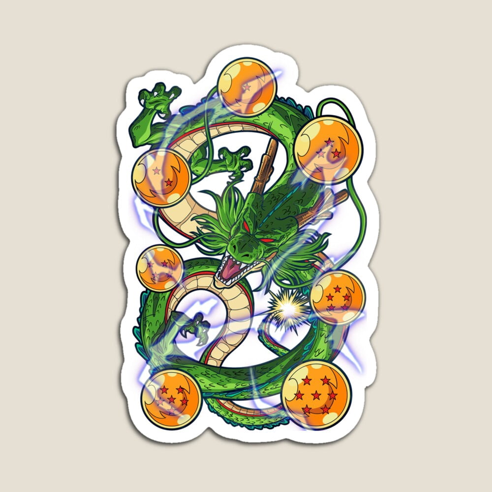 Kira Sticker With Shenron Dragon Ball Decorative Laptop, Phone Stickers ...