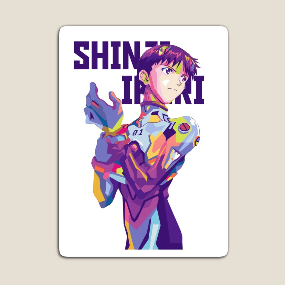 Kira Sticker With Shinji Ikari Evangelion Decorative Laptop, Phone ...