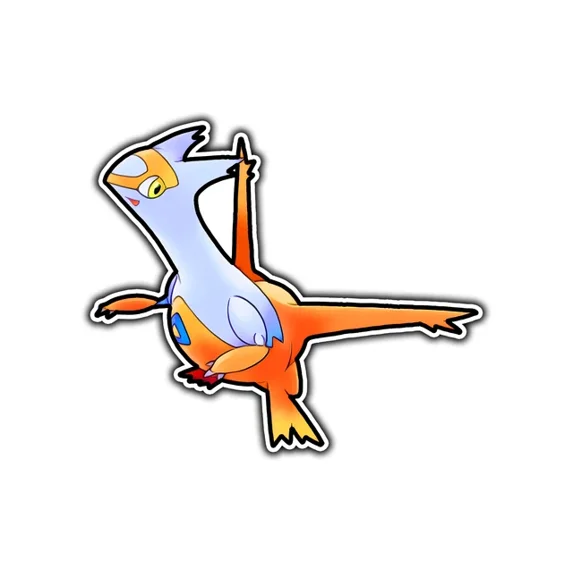 Kira Sticker With Shiny Latias Decorative Laptop, Phone Stickers ...