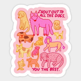 Kira Sticker With Shout Out To All The Dogs Decorative Laptop, Phone ...