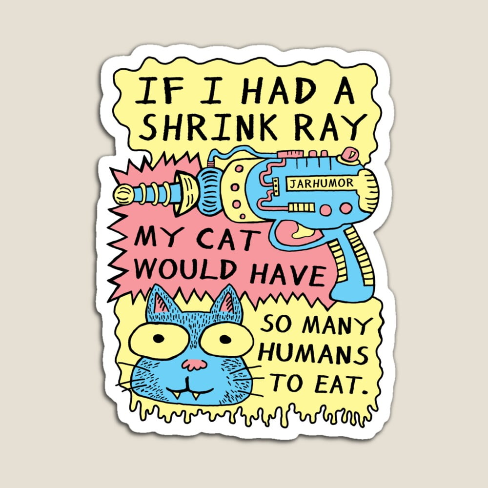 Kira Sticker With Shrink Ray Cat Decorative Laptop, Phone Stickers ...