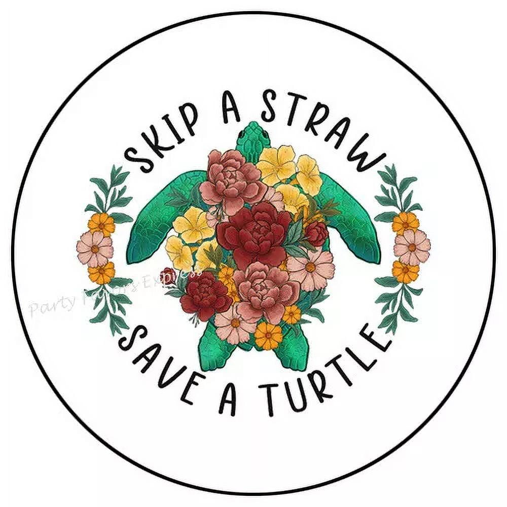 Kira Sticker With Skip A Straw Save A Turtle Decorative Laptop, Phone ...