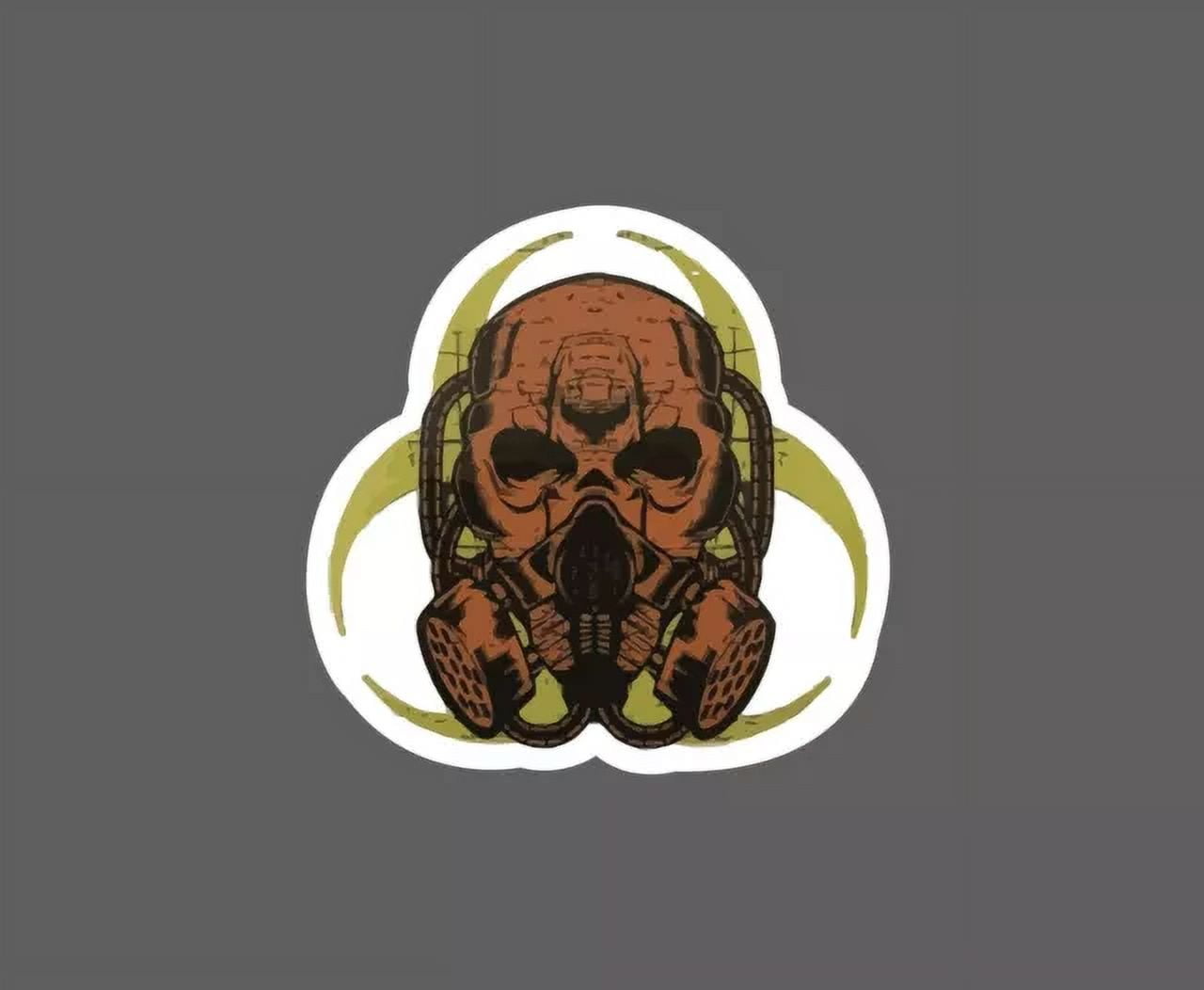 Kira Sticker With Skull Gas Mask Biohazard Decorative Laptop, Phone ...