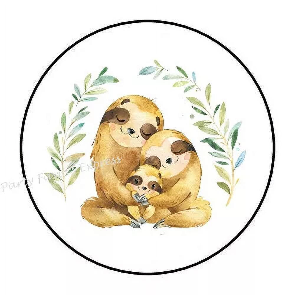 Kira Sticker With Sloth Family Decorative Laptop, Phone Stickers ...