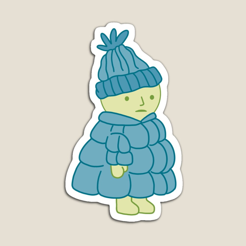Kira Sticker With Smiskee In A Puffer Jacket Decorative Laptop, Phone ...