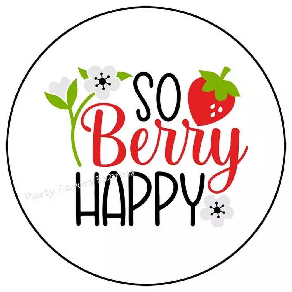 Kira Sticker With So Berry Happy Strawberry Decorative Laptop, Phone ...