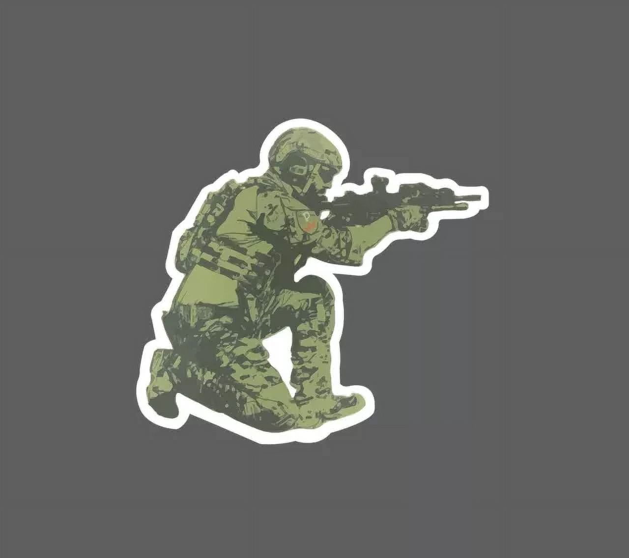 Kira Sticker With Soldier Fighting War Decorative Laptop, Phone ...