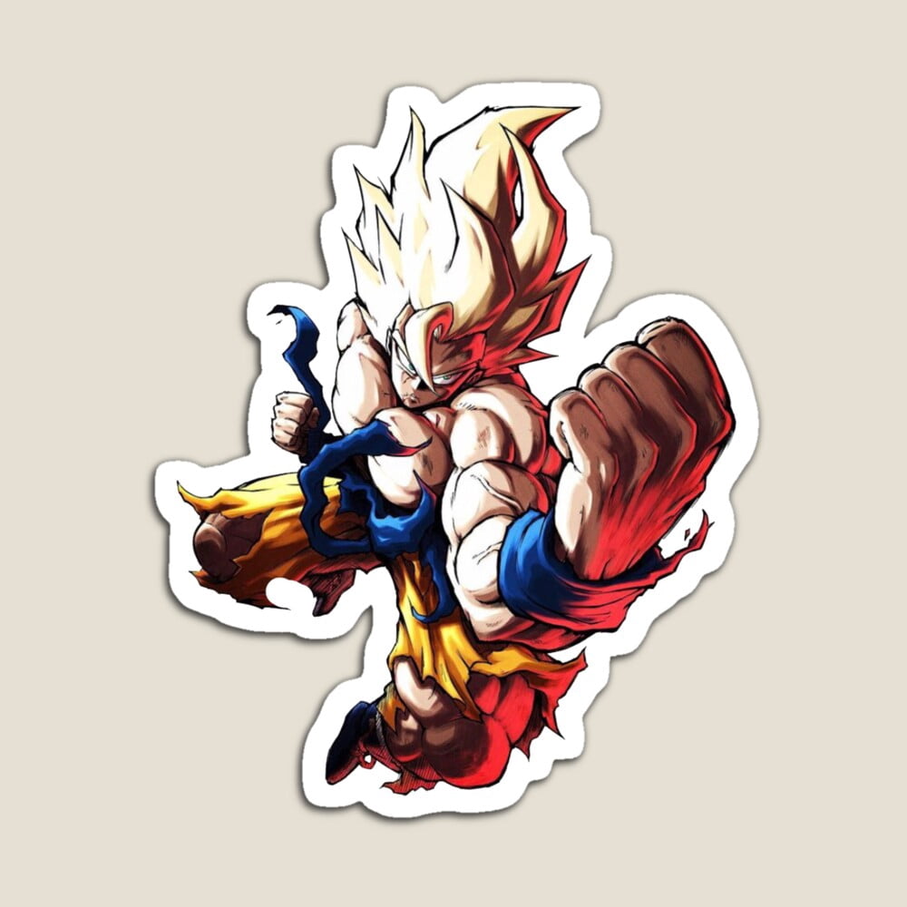 Kira Sticker With Son G0Ku Super Saiyan Power Punch Decorative Laptop ...