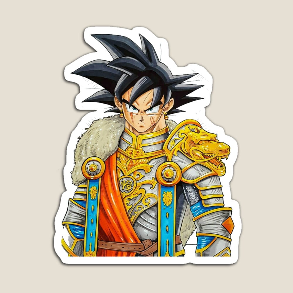 Kira Sticker With Son Goku Knight Decorative Laptop, Phone Stickers, Waterproof Decals Water ...