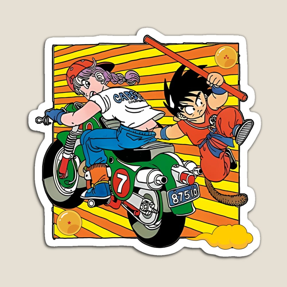 Kira Sticker With Son Goku Use Motorcycle Decorative Laptop, Phone ...