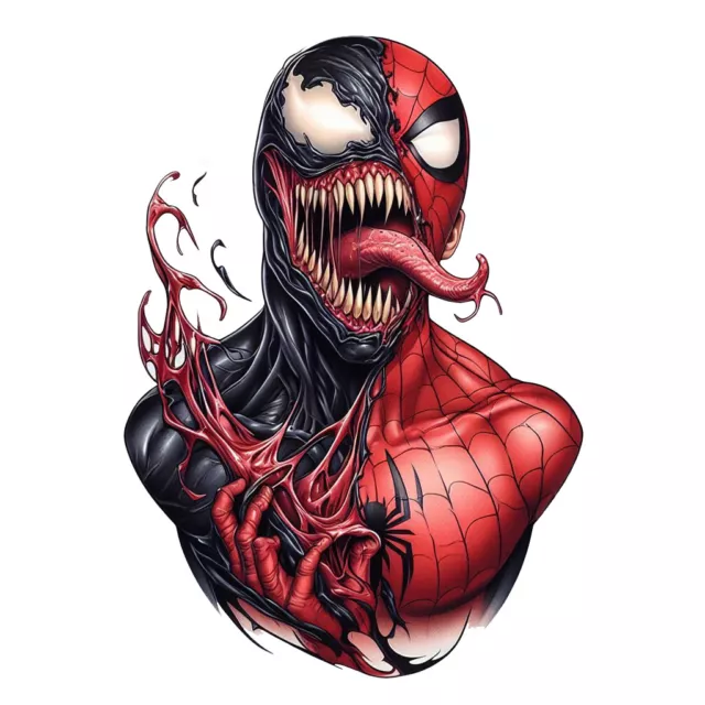 Kira Sticker With Spider Man Split Venom Decorative Laptop, Phone ...