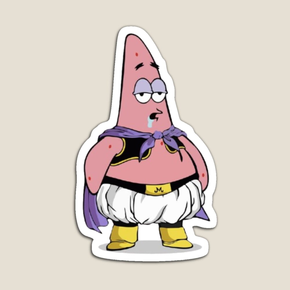 Kira Sticker With Spongebob - Patrick X Buu Decorative Laptop, Phone ...