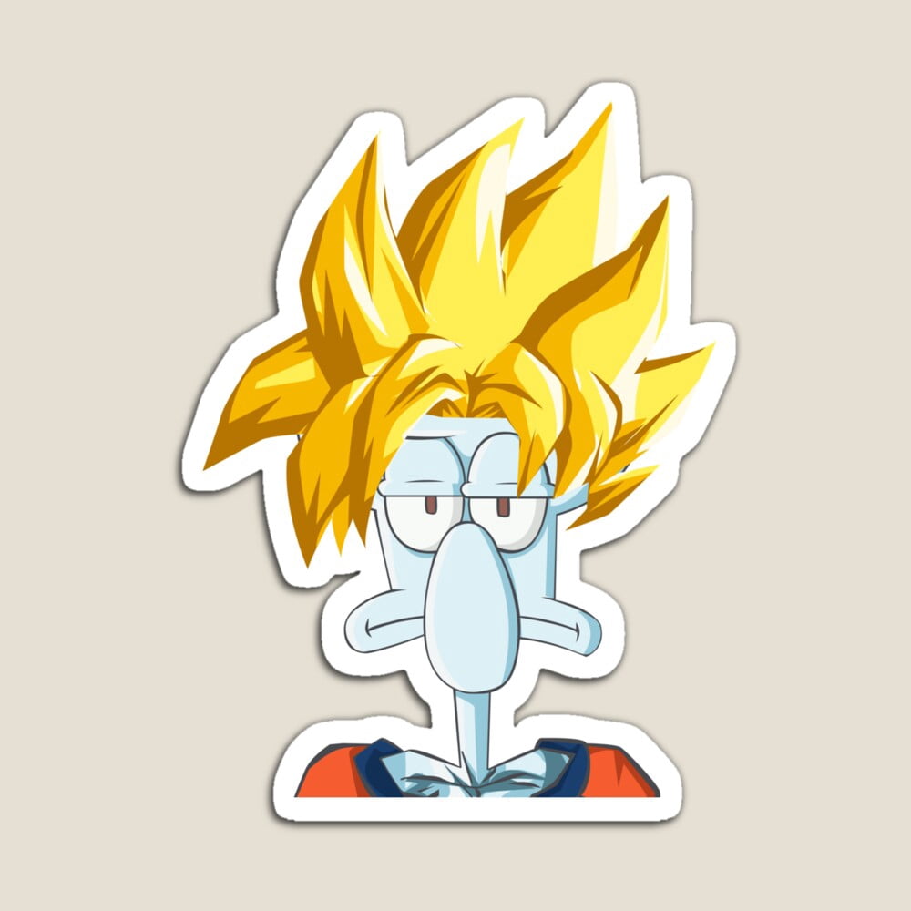 Kira Sticker With Squidward As G0Ku Dr@G0N B@Ll Decorative Laptop ...