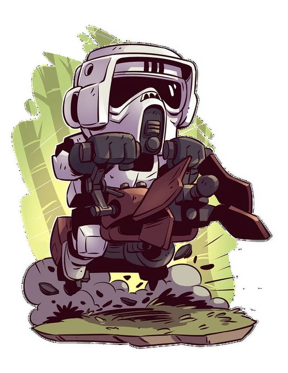 Kira Sticker With Star Wars Biker Scout Trooper S Decorative Laptop ...
