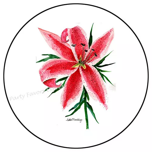 Kira Sticker With Stargazer Lily Decorative Laptop, Phone Stickers ...