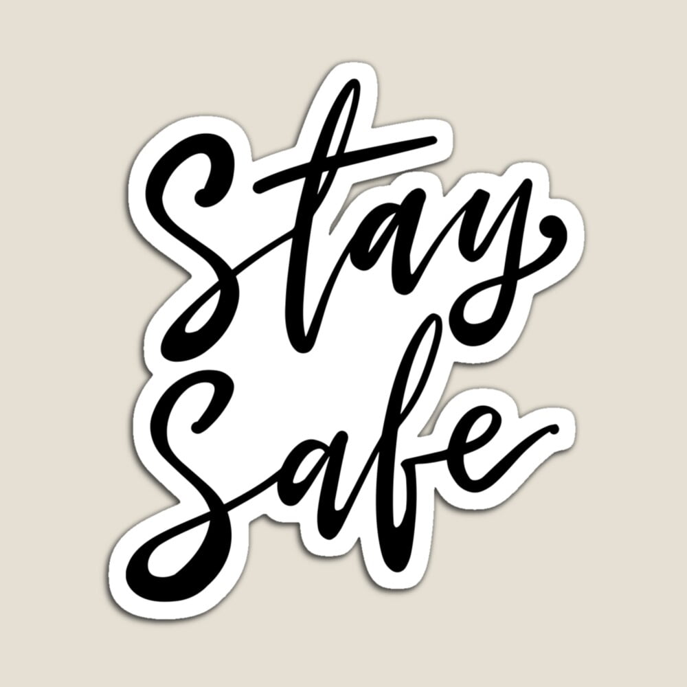 Kira Sticker With Stay Safe Decorative Laptop, Phone Stickers ...