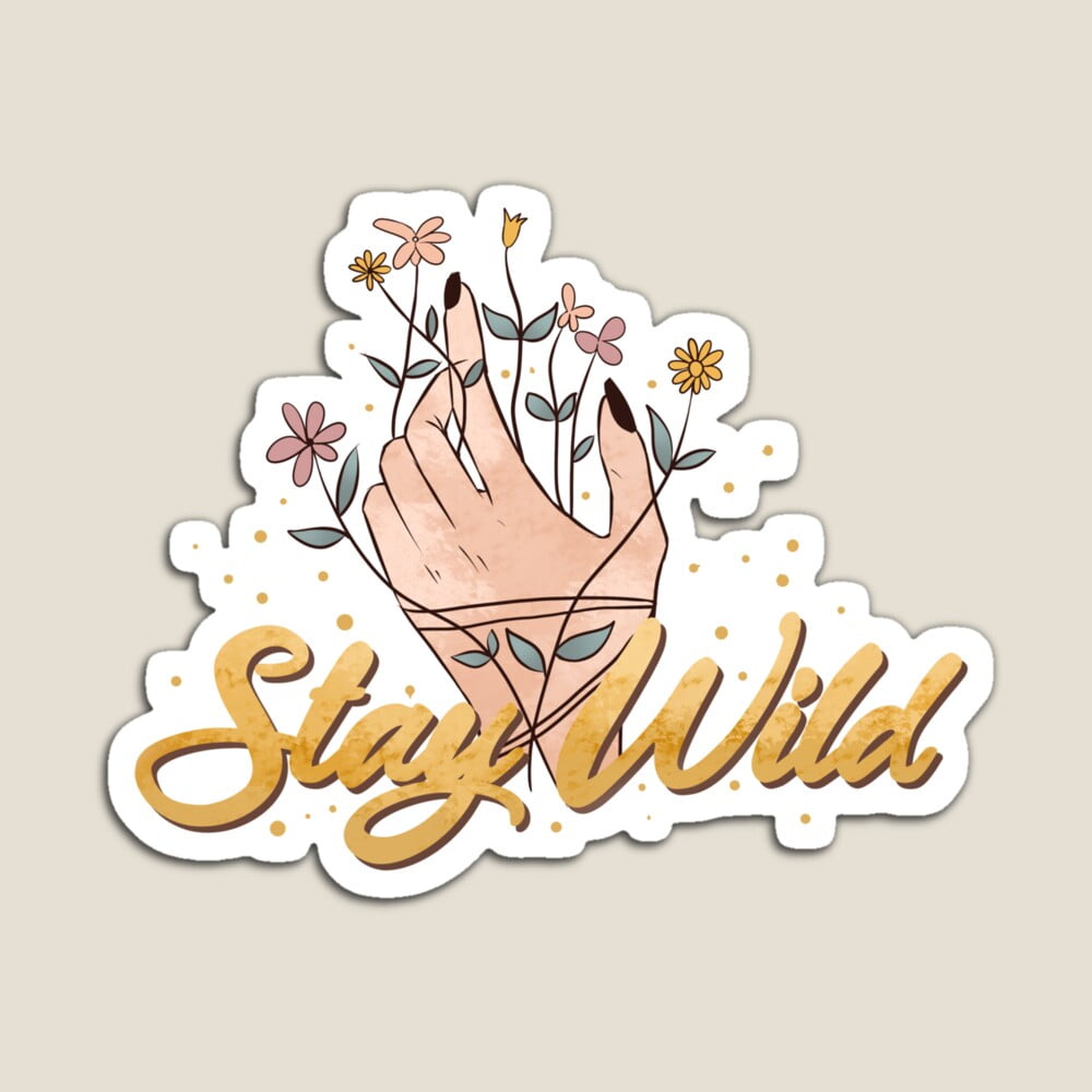Kira Sticker With Stay Wild Sticker Decorative Laptop, Phone Stickers ...