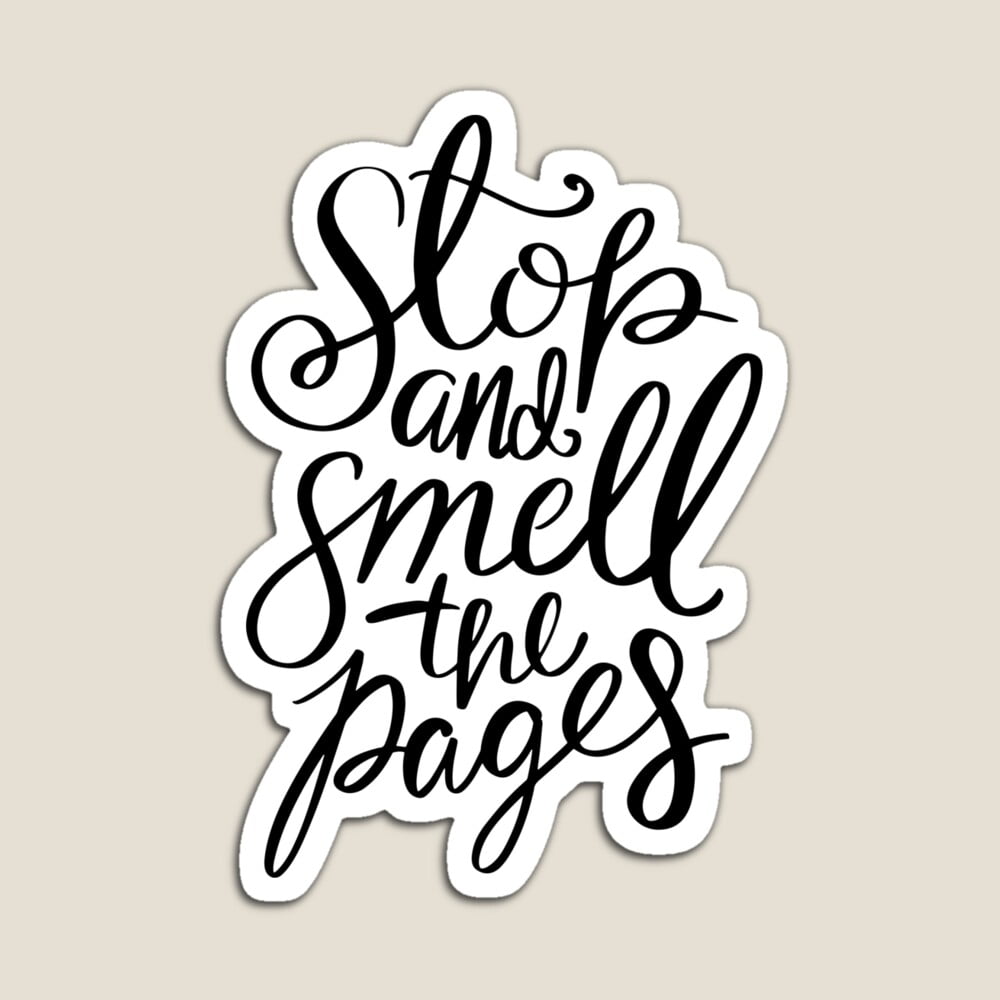 Kira Sticker With Stop And Smell The Pages Sticker Decorative Laptop ...