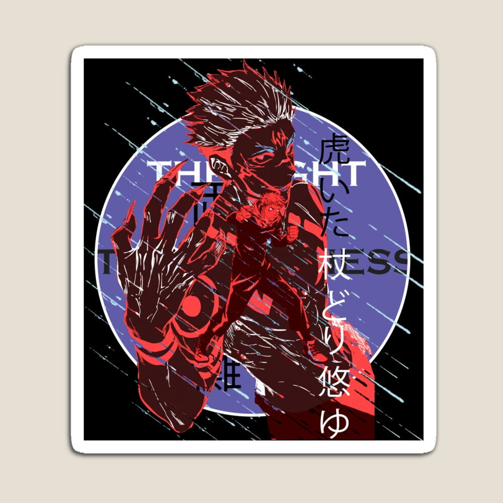 Kira Sticker With Sukuna And Yuji Decorative Laptop, Phone Stickers ...