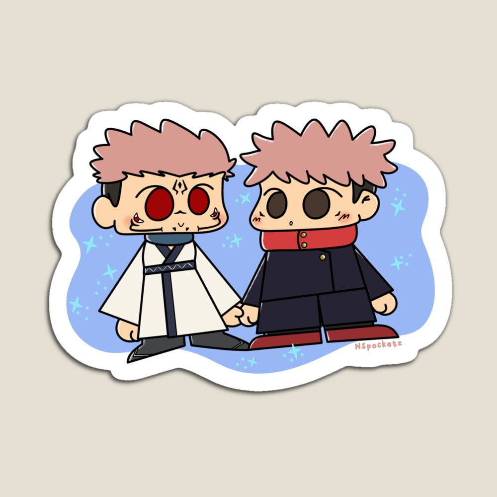 Kira Sticker With Sukuna & Yuji Decorative Laptop, Phone Stickers ...