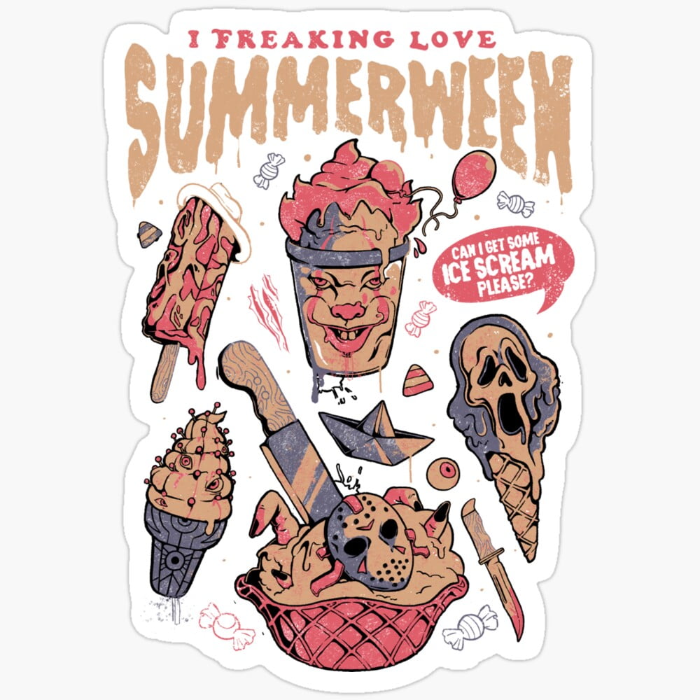 Kira Sticker With Summerween Glossy Decorative Laptop, Phone Stickers ...