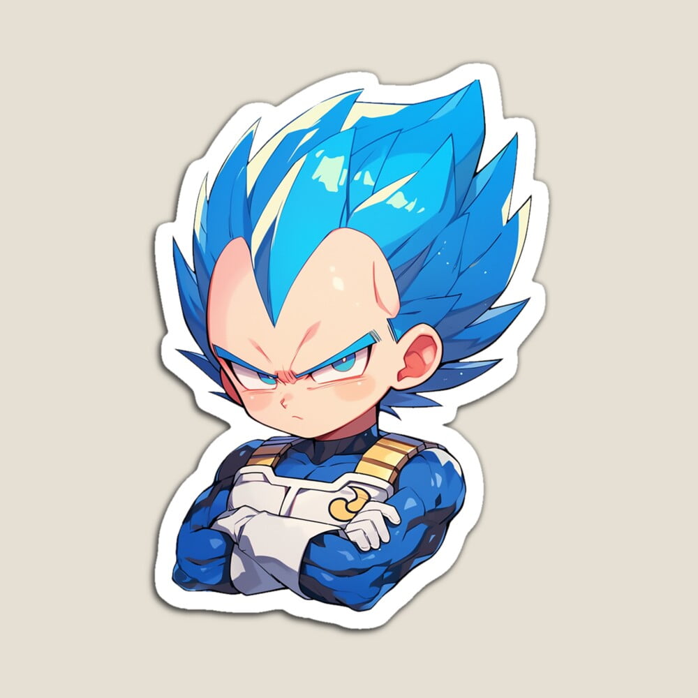 Kira Sticker With Super Saiyan God Vegeta Decorative Laptop, Phone ...