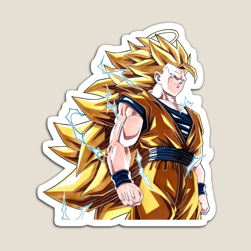 Kira Sticker With Super Sayan 3 Decorative Laptop, Phone Stickers ...