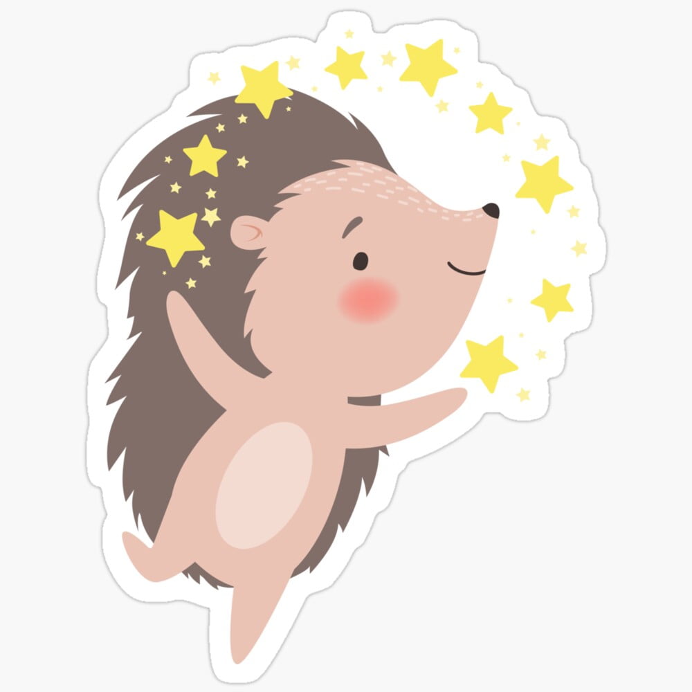 Kira Sticker With Superstar Hedgehog Hydro Decorative Laptop, Phone ...