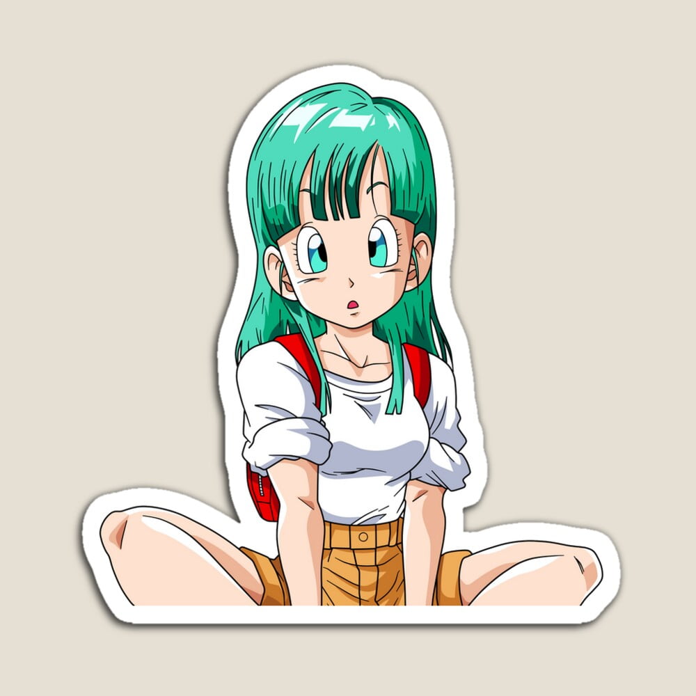 Kira Sticker With Surprised Bulma (Dragon Ball Z) Decorative Laptop ...