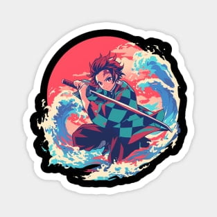 Kira Sticker With Tanjiro Decorative Laptop, Phone Stickers, Waterproof ...